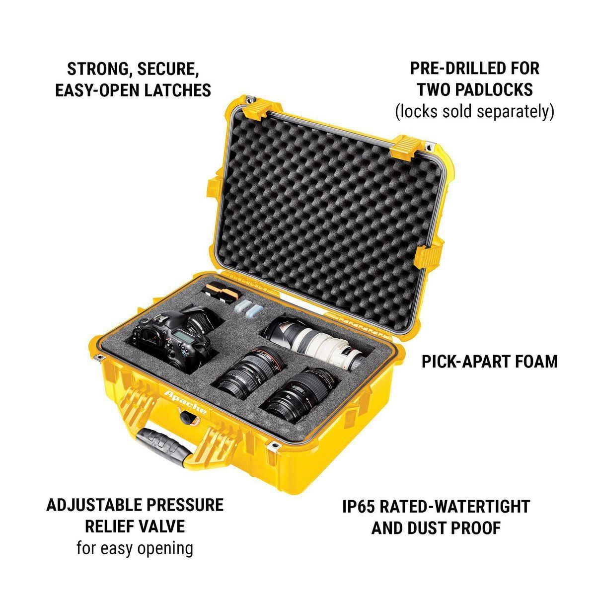 APACHE 4800 Weatherproof Protective Case, X-Large – Planet World ...