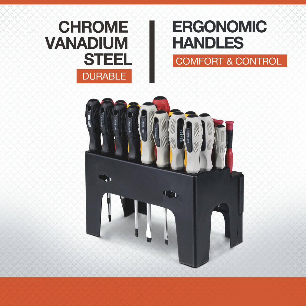 Ironton Screwdriver Set with Rack, 100-Pc. – Planet World Trading, Inc