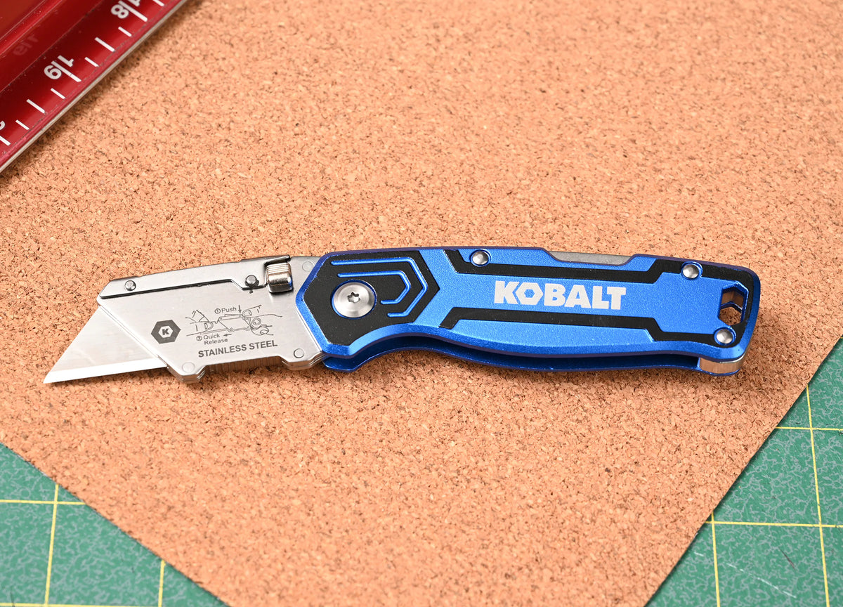 Kobalt 3pk Lockback 3/4-in Folding Box Cutter Utility Knife – Planet ...